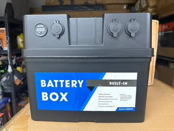 Battery Box with 500W Inverter | 4WD Lights & Camping Store